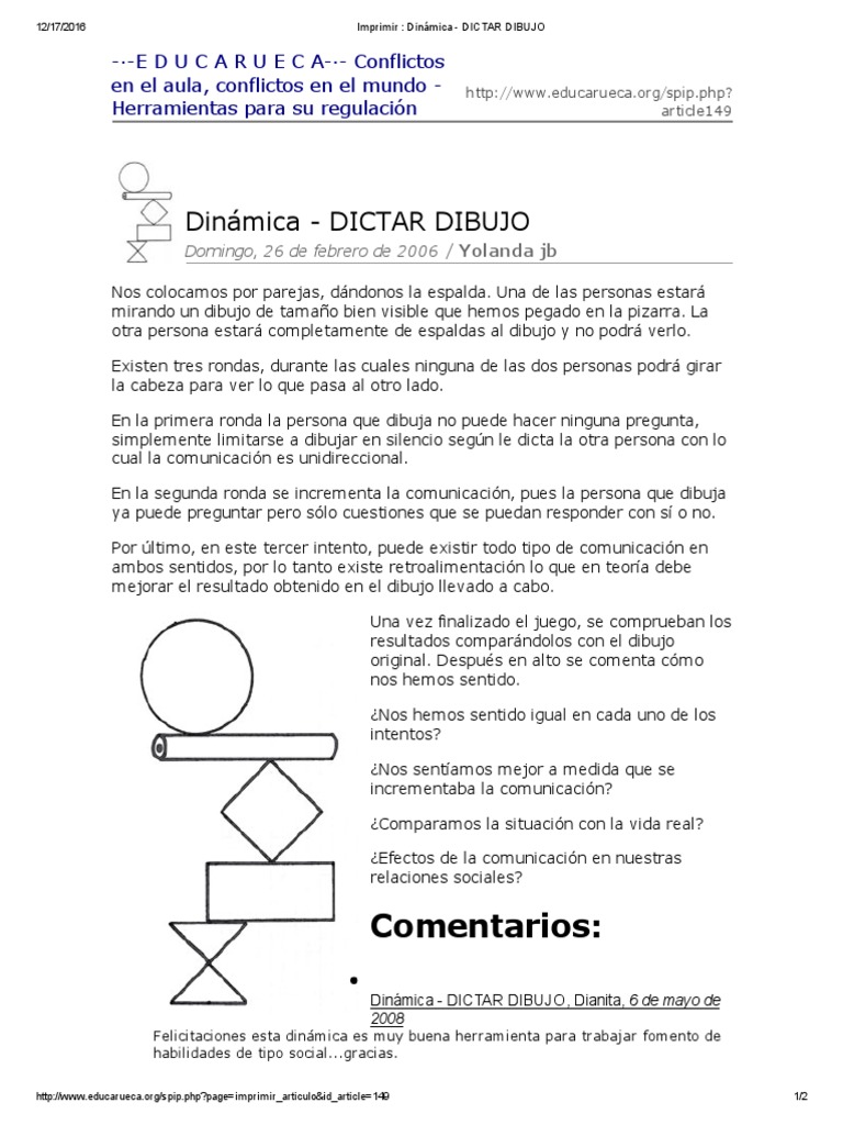 Dinámica - DICTAR DIBUJO | Comunicación | Epistemología | Prueba ...