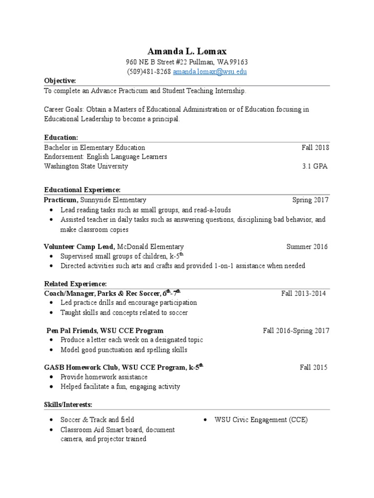 Amanda L Resume | PDF