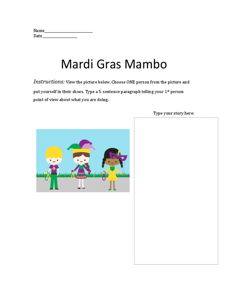 Mardi Gras Mambo: Instructions | PDF