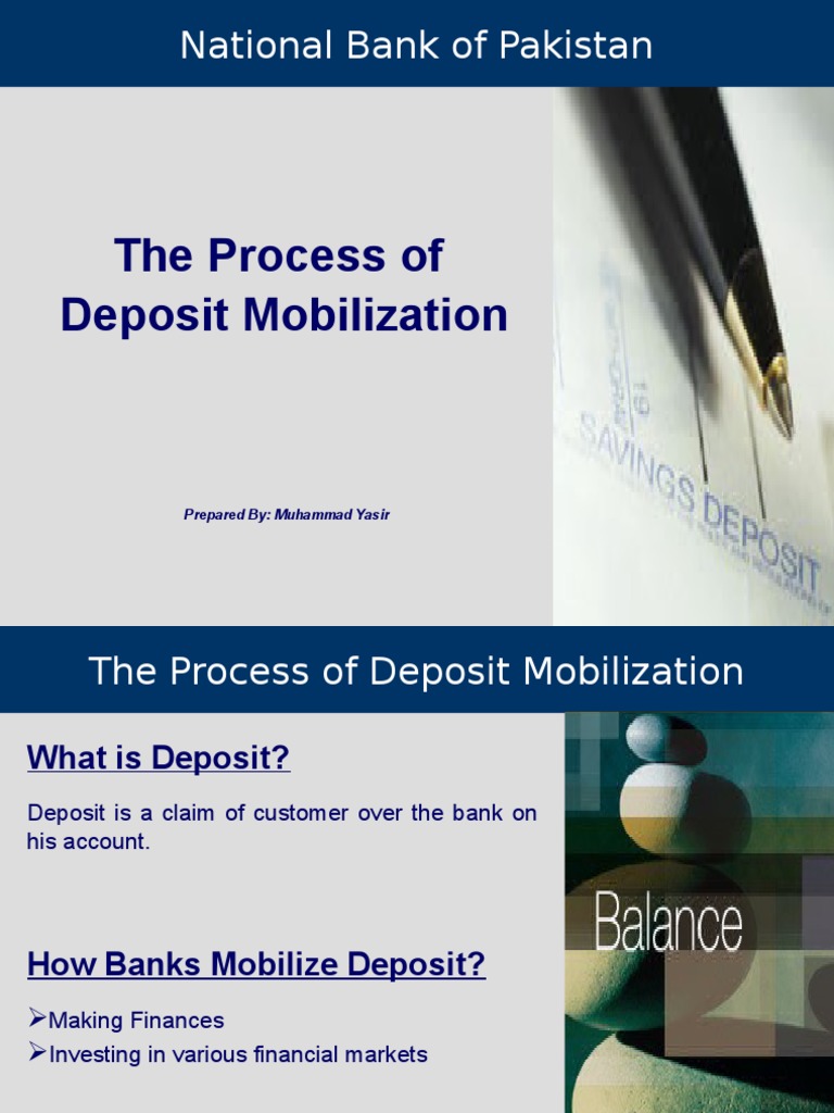 Process of Deposit Mobilization | PDF | Financial Markets | Financial ...