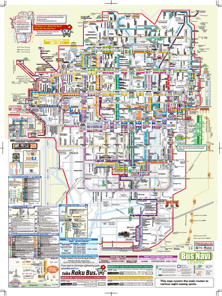 Kyoto Bus Map