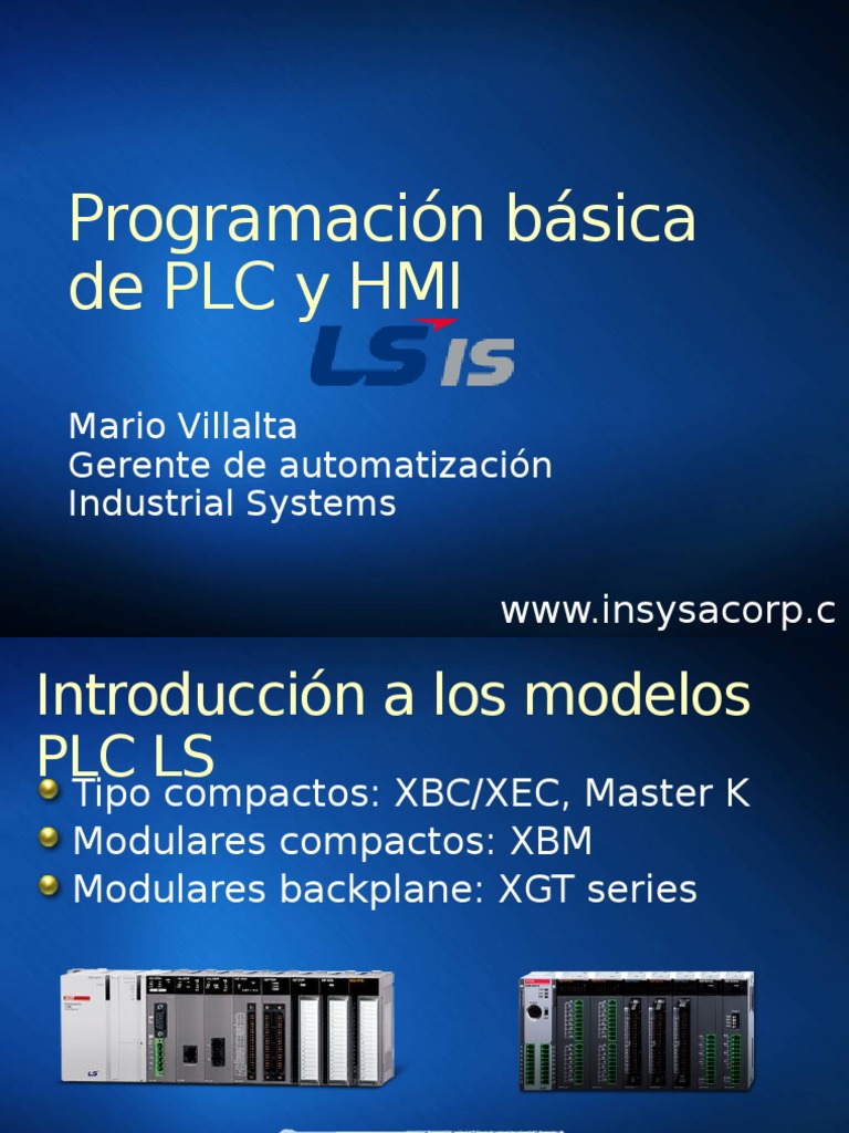Programación Básica de PLC y HMI Induni | PDF | USB | Programación de ...