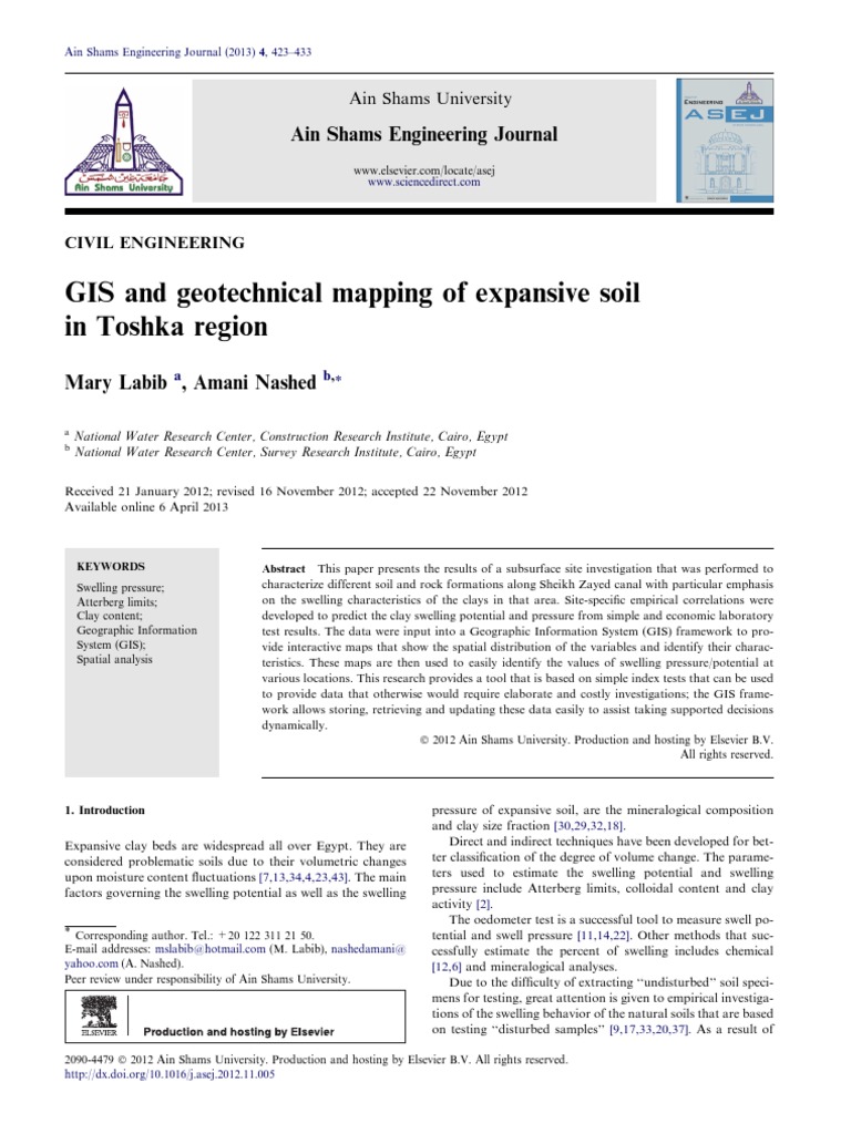 GIS and Geotechnical Mapping of Expansive Soil | PDF | Geographic ... GIS and Geotechnical Mapping of Expansive Soil | PDF | Geographic ...