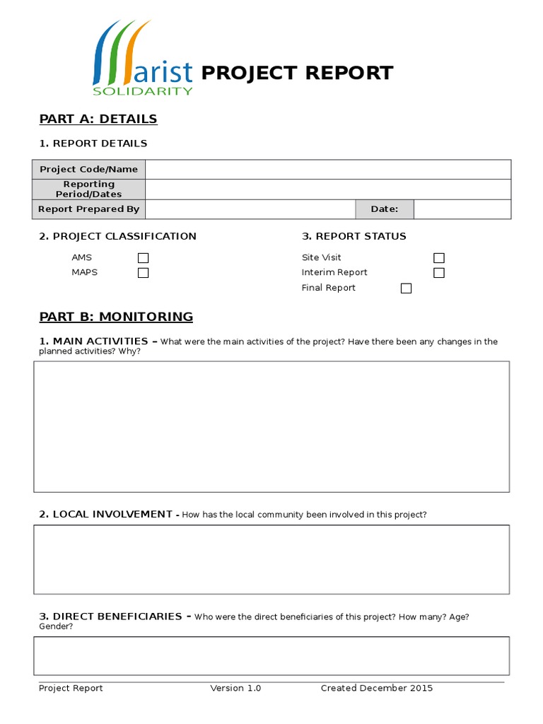 08 Project Report Form | PDF