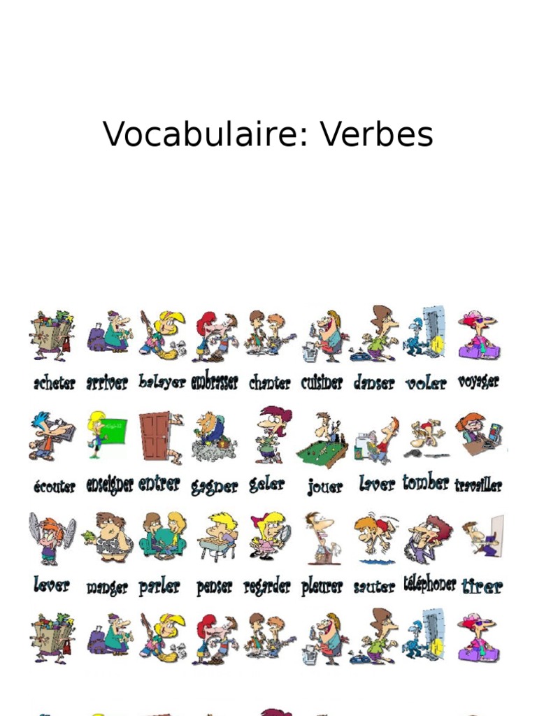 Vocabulaire Verbes | PDF