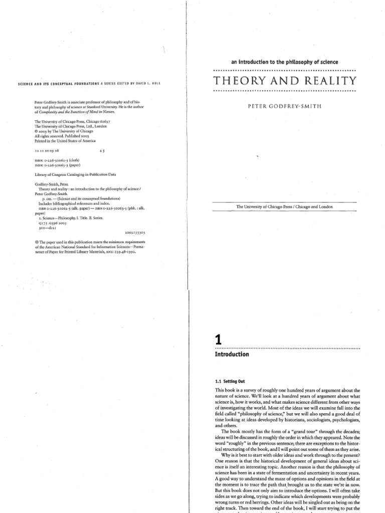 1 Godfrey-Smith 03 Kap-1 | PDF | Empiricism | Science