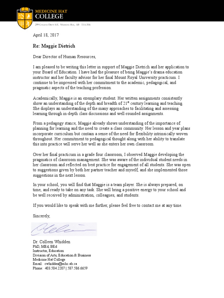 Colleen Reference | PDF