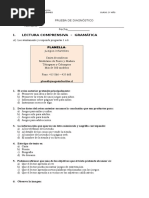 Comprension Lectora Grado Tercero PDF | PDF