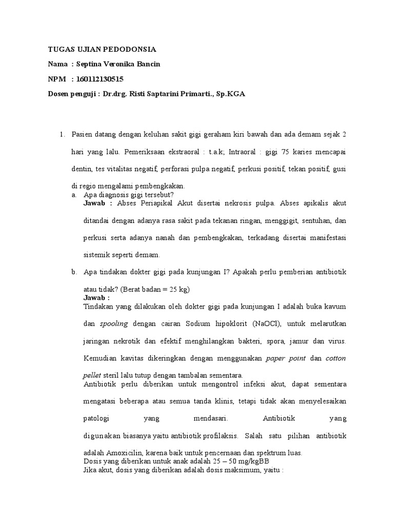 Tugas Ujian Pedo | PDF