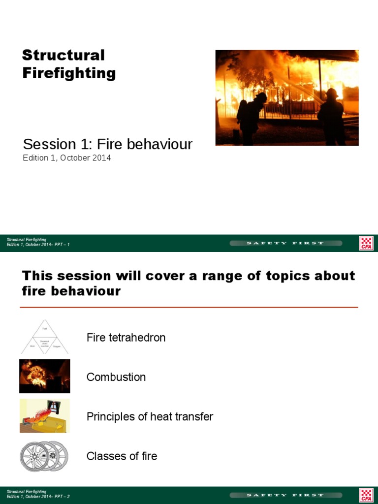 Structural Firefighting: Edition 1, October 2014 | PDF | Combustion ...