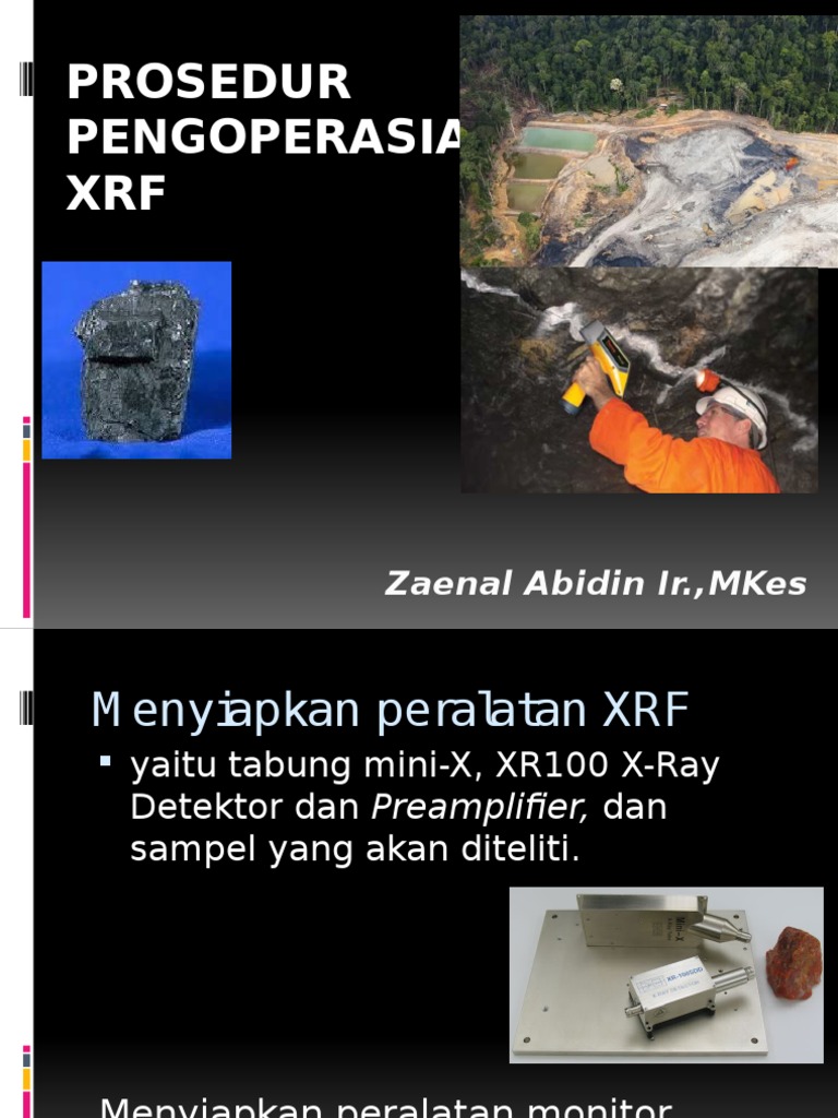 Prosedur Pengoperasian XRF Mini | PDF