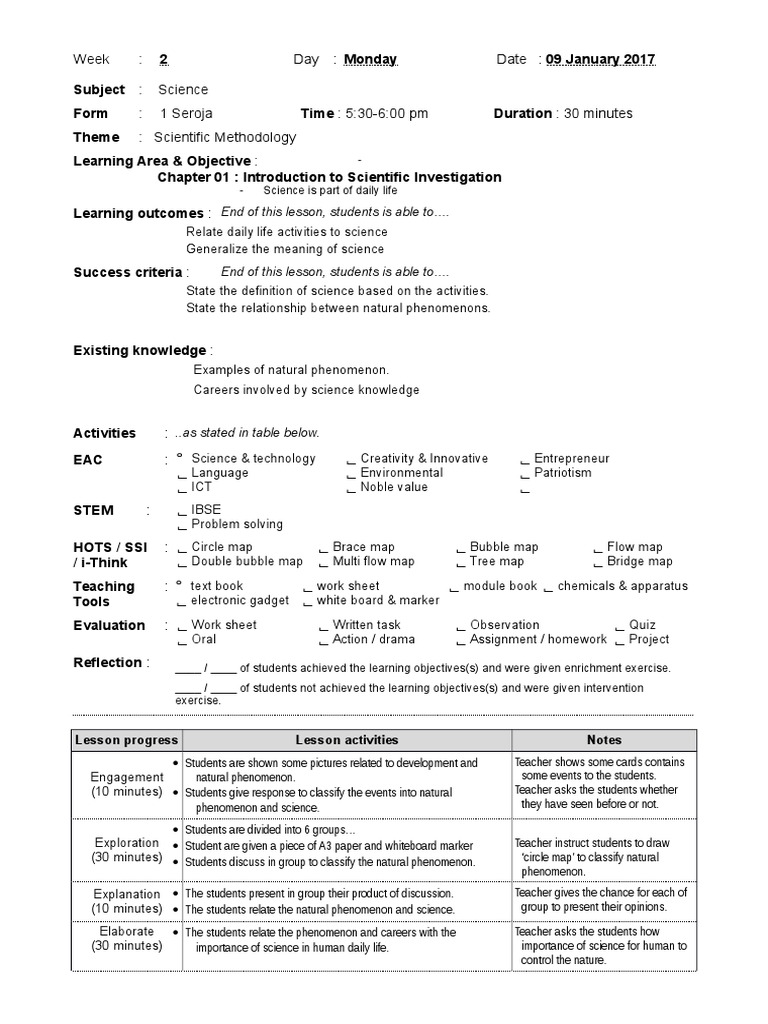 DLP 5E 1.1 - Science Is Part of Daily Life | PDF | Lesson Plan | Science