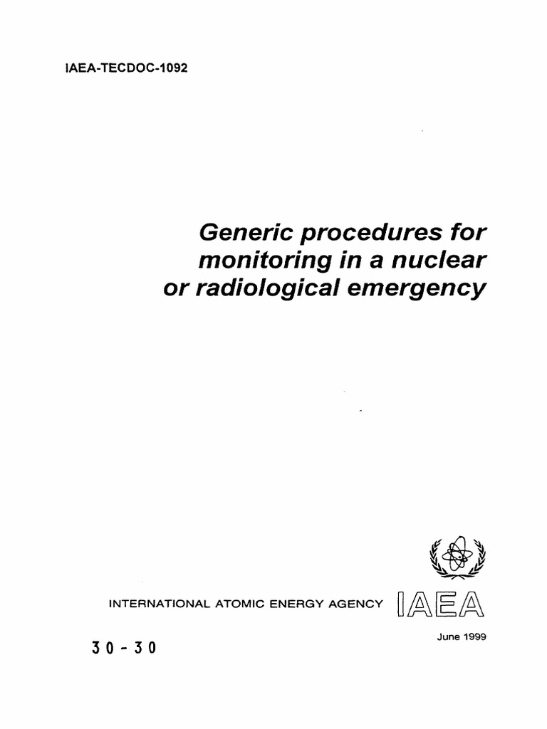 Iaea Tecdoc 1092 | PDF | Radioactive Contamination | Environmental ...