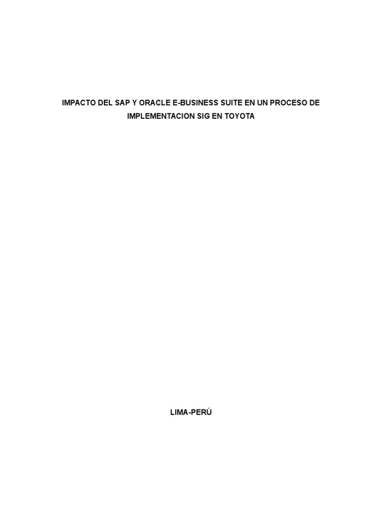 Sap Toyota | PDF | Sap Se | Toyota