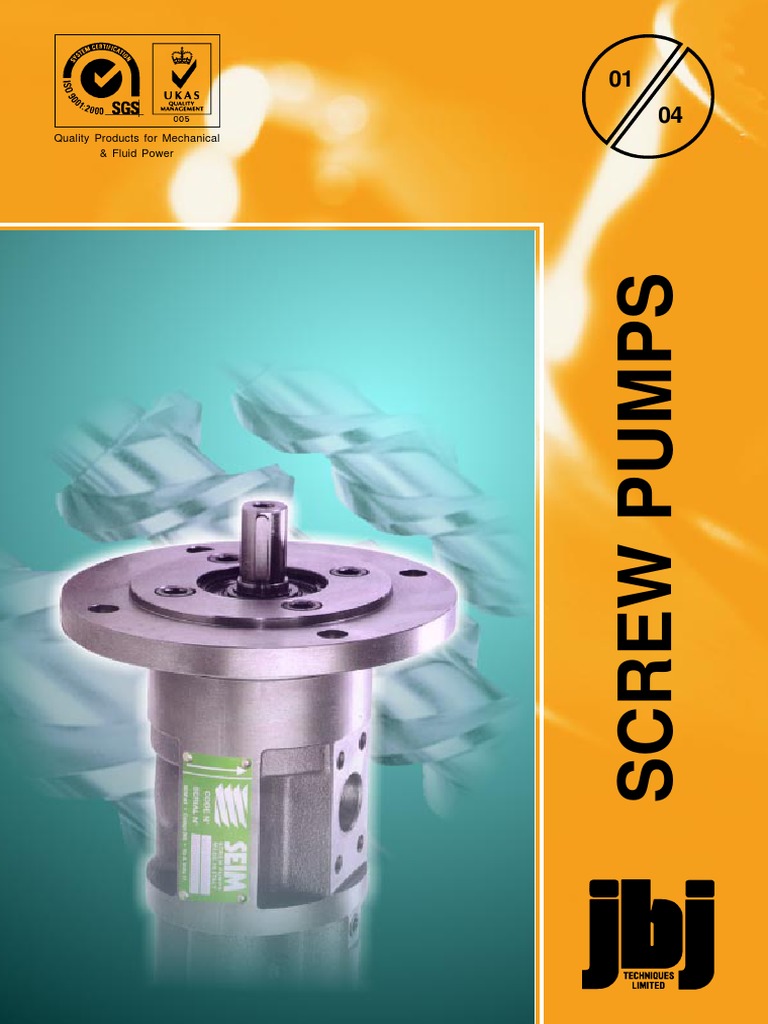 JBJ Techniques LTD Screw Pumps | PDF | Pump | Viscosity
