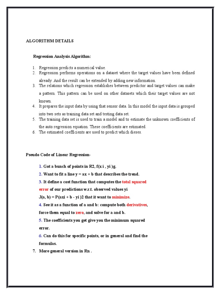 Total Squared Error Minimize Derivatives Zero | PDF | Test Set ...
