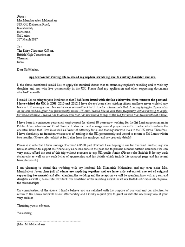 Cover Letter | PDF | Travel Visa | Immigration