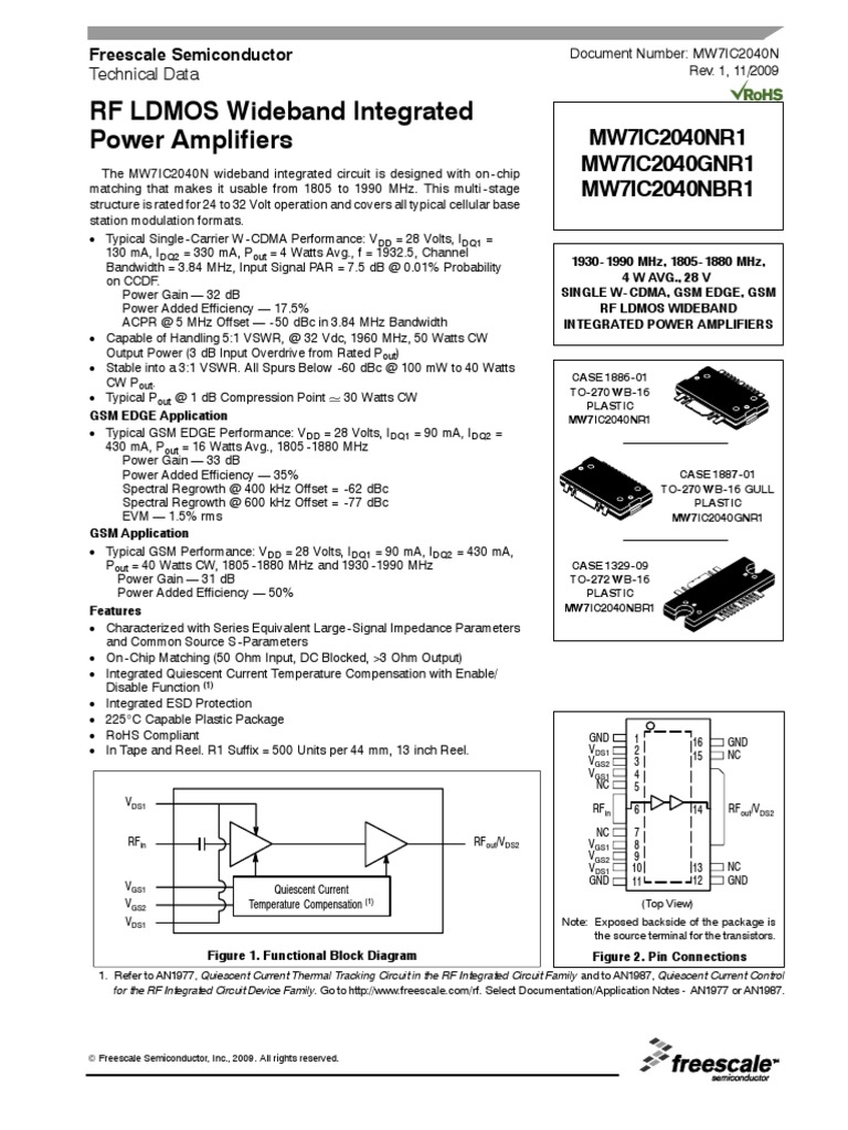 Data Sheet | PDF | Field Effect Transistor | Bandwidth (Signal Processing)