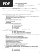 Practical Research 1 Final Exam | PDF | Sampling (Statistics ...