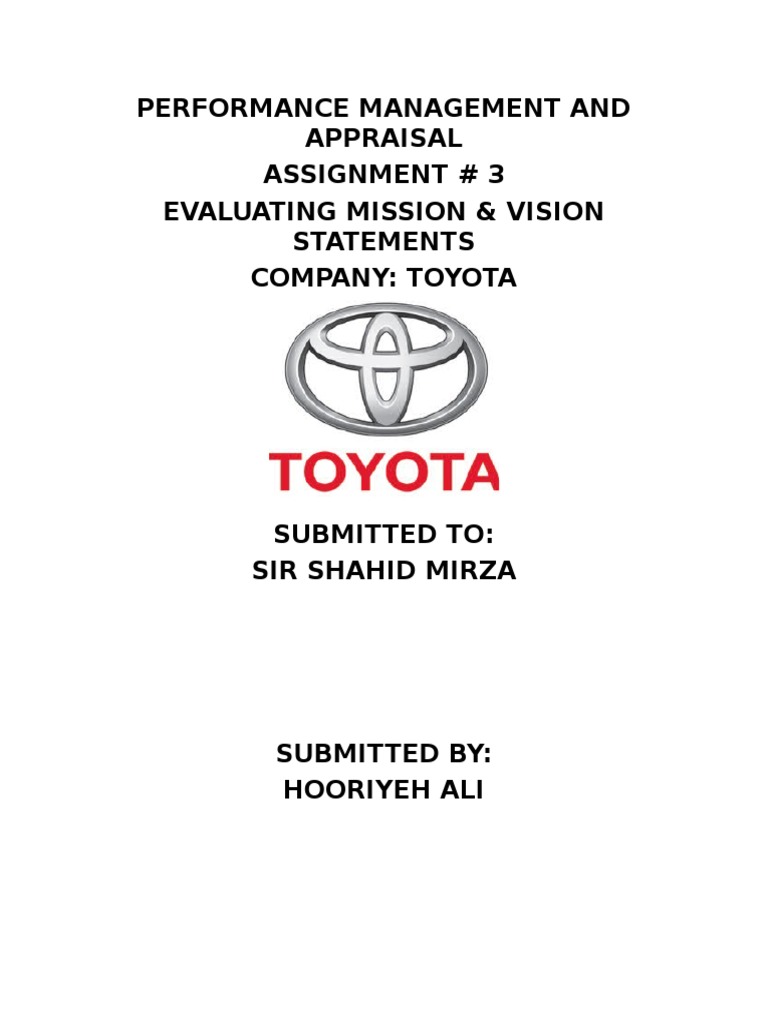 Assignment # 3 | PDF | Toyota | Hybrid Electric Vehicle