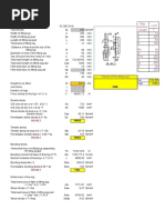 Lifting Lug Excel Sheet | PDF | Bending | Solid Mechanics