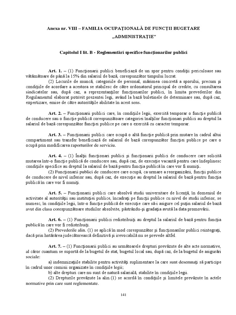 Anexe Functionari PDF | PDF