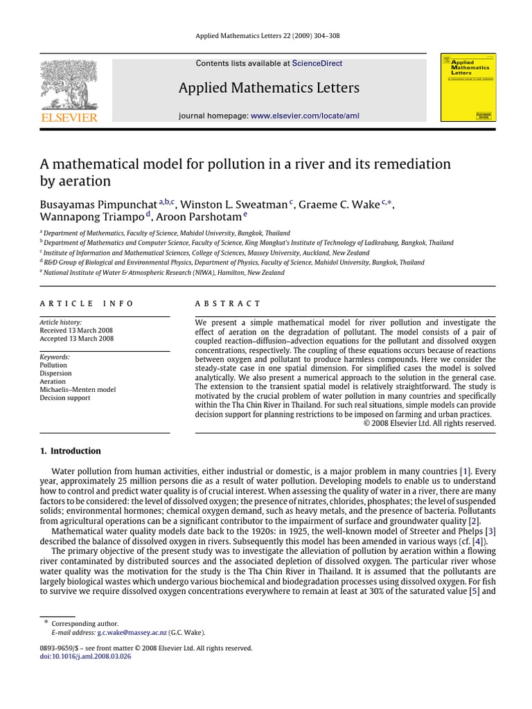 Applied Mathematics Letters, Volume 22, Issue 3, March 2009, Pages 304 ...