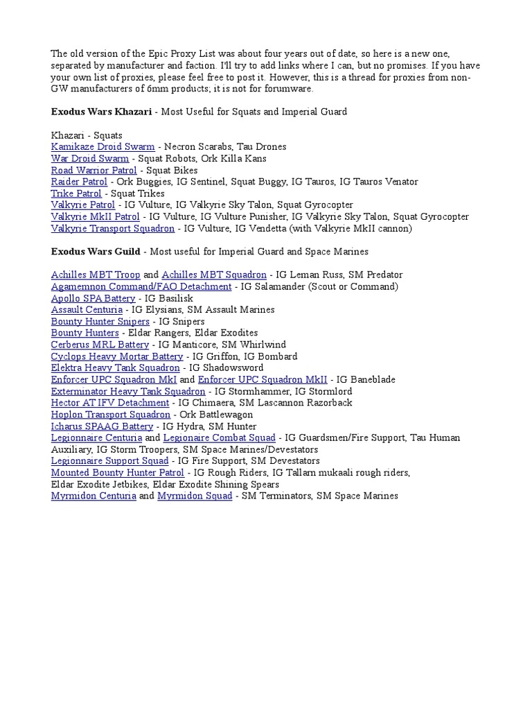 Exodus Wars Khazari - Most Useful For Squats and Imperial Guard | PDF