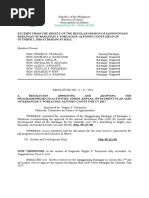 Resolution No. 01-BDC Resolution For Realignment | PDF | Philippines ...