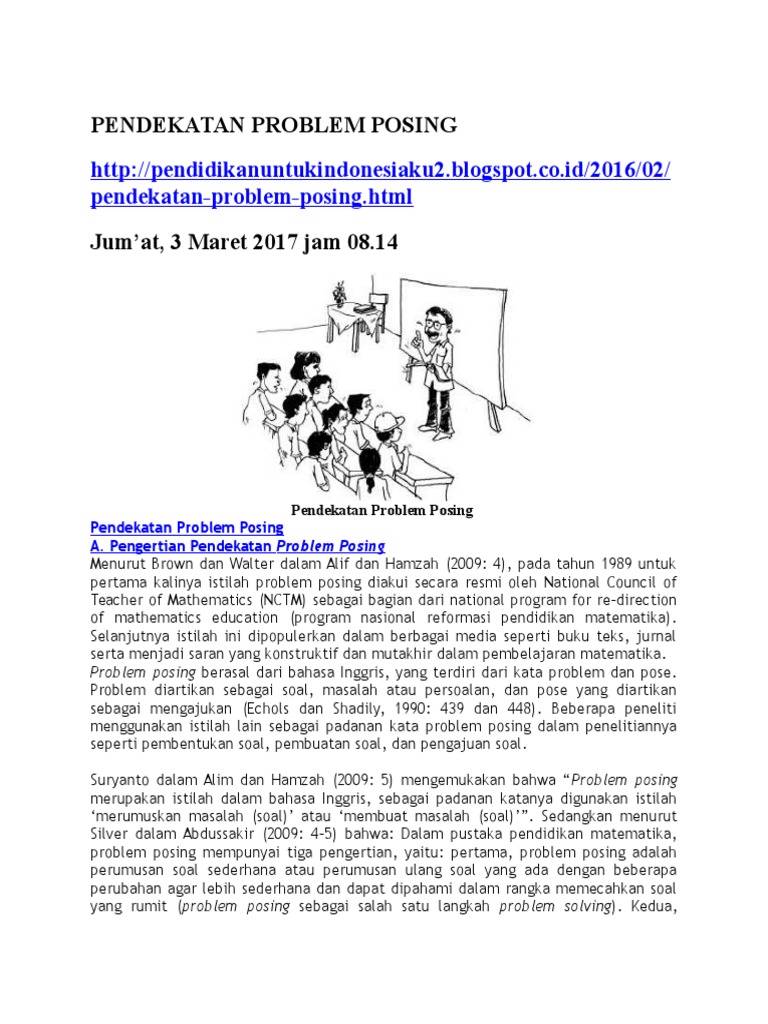 Pendekatan Problem Posing | PDF