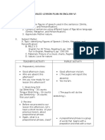 Grade 7 Lesson Plan: Figures of Speech | PDF | Lesson Plan | Metaphor