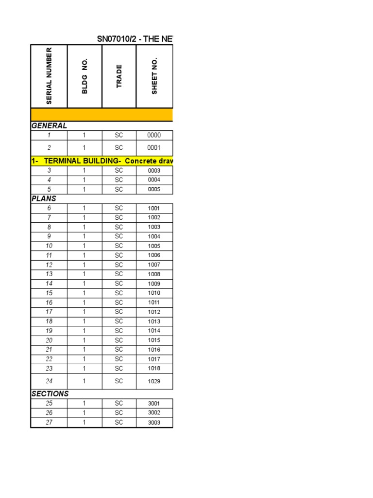 SN07010 Structural LOD Terminal Building | PDF | Buildings And ...