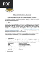 University of Zimbabwe Application Form | PDF | Permanent Residence ...