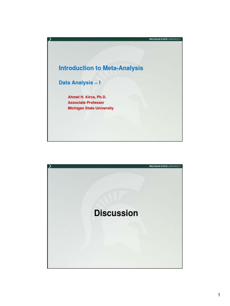 4how To Analyze Meta-Analytic Data Stage I | PDF | Meta Analysis ...