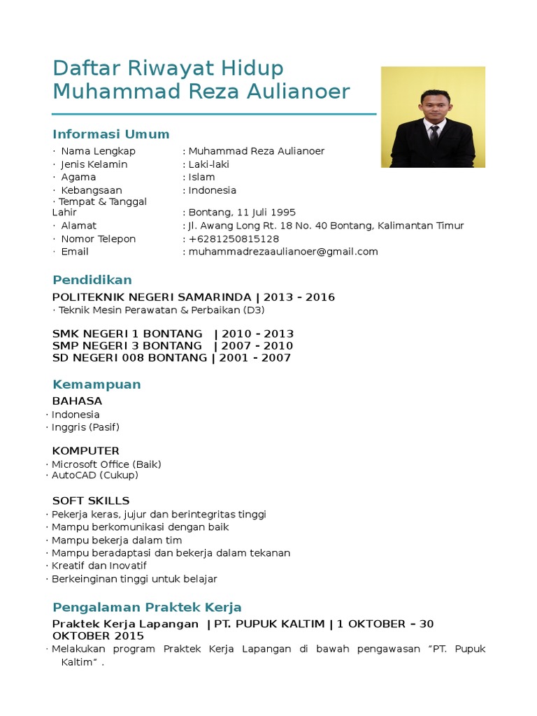 CV Reza | PDF