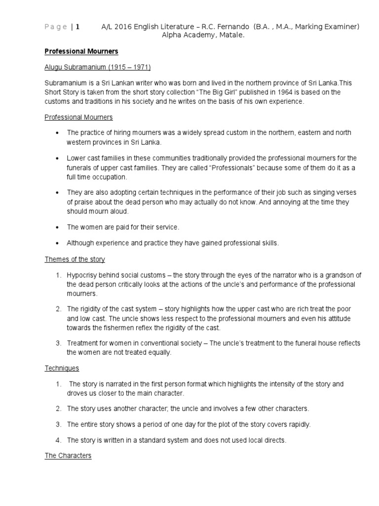 Professional Mourners | PDF | Norm (Social) | Emotions