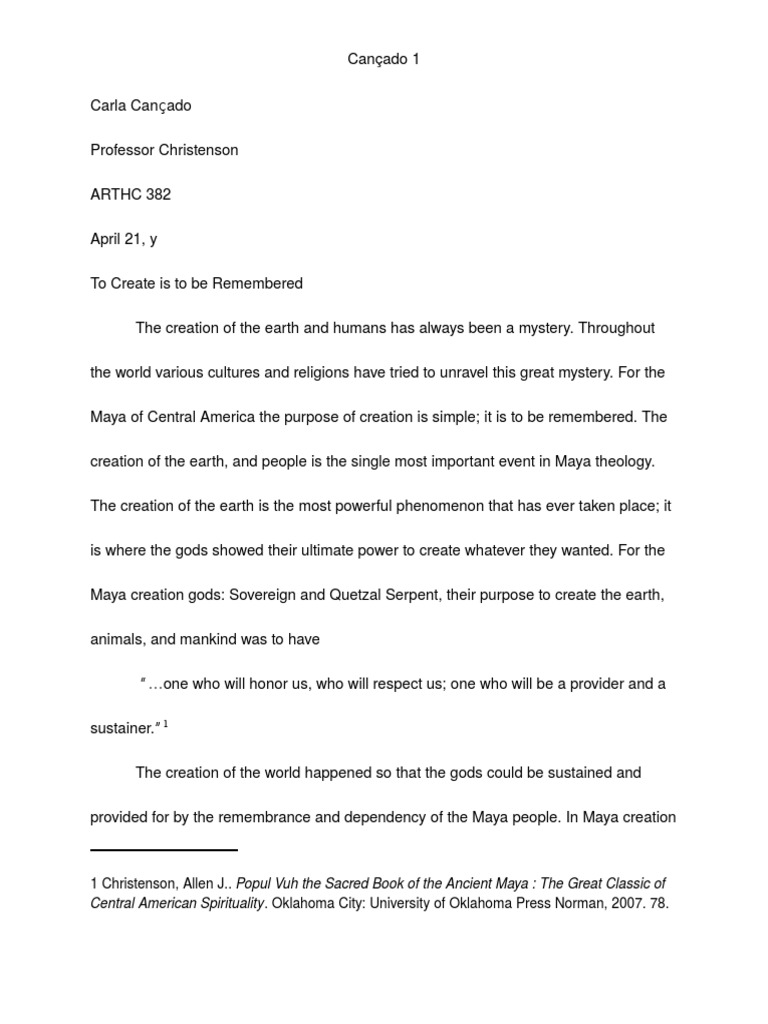 Maya Paper 2 | PDF | Maya Civilization | Memory