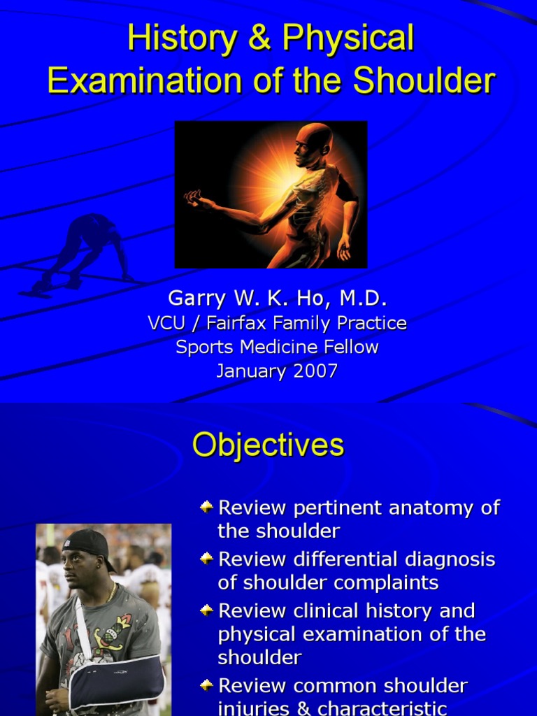 Shoulder Examination Overview | PDF | Shoulder | Anatomical Terms Of Motion