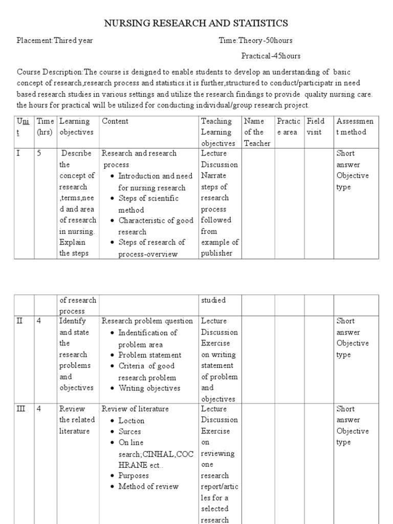 Nursing Research and Statistics | PDF | Statistics | Scientific Method