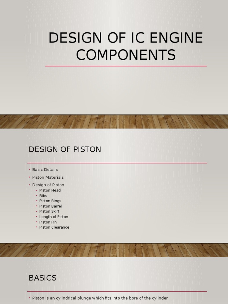 IC Engine Components (Autosaved) | PDF