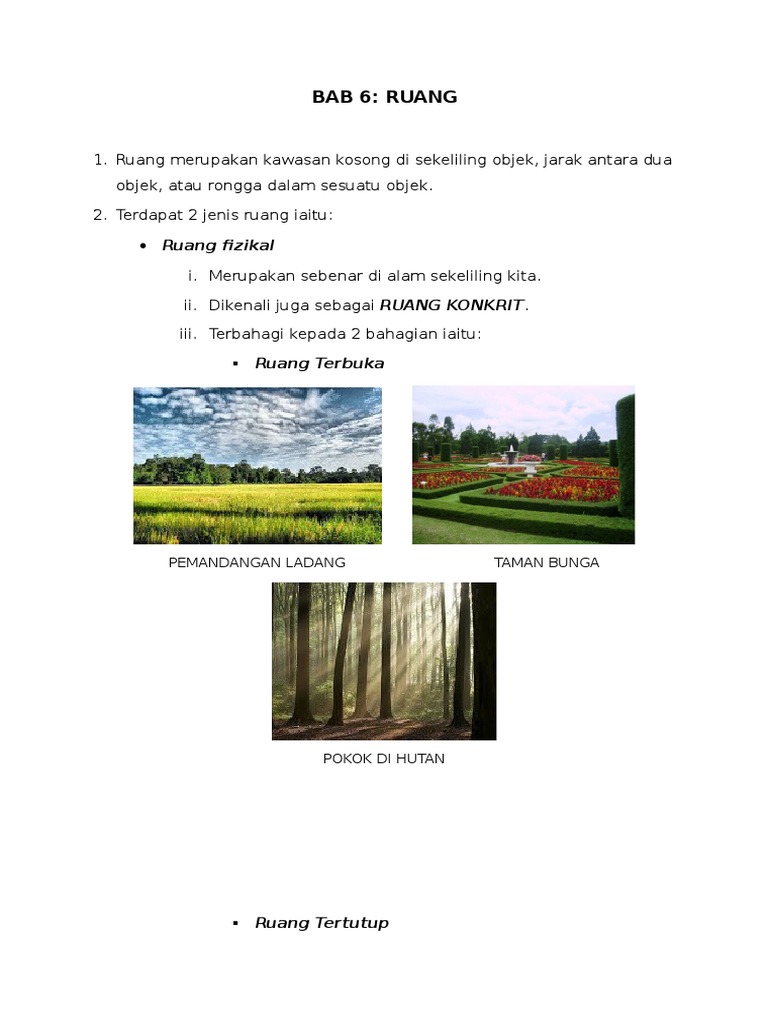 Jenis Ruang dalam Seni Visual | PDF