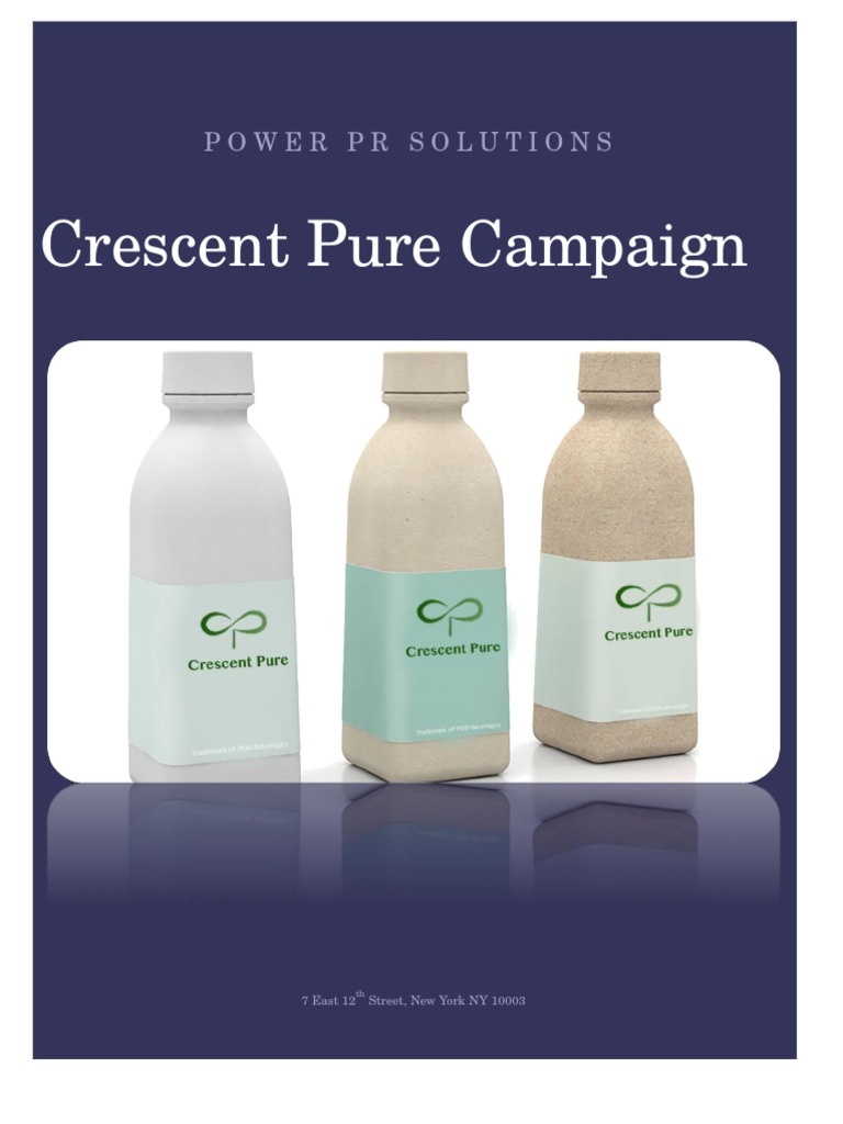 Crescent Pure Campaign | Download Free PDF | Snapchat | Caffeine