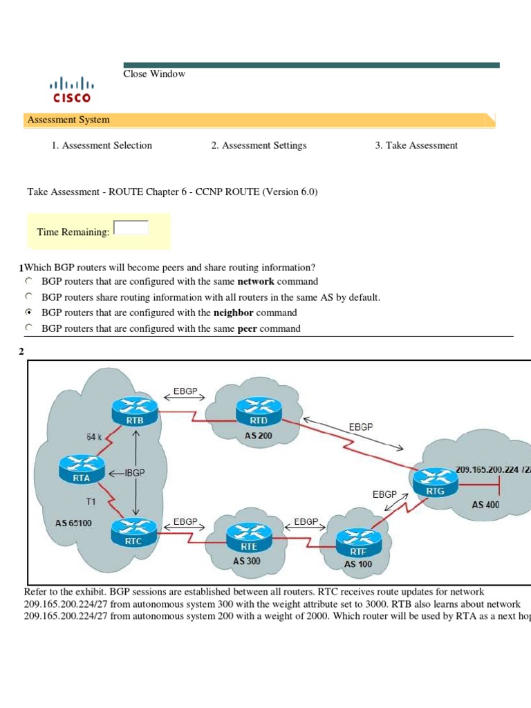 ROUTE Chapter 6 - CCNP ROUTE (Version 6.0) | PDF | Routing | Router (Computing)