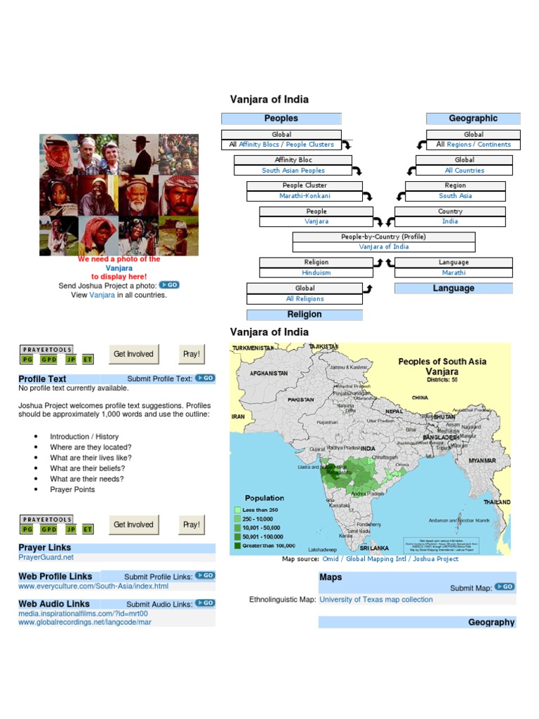 Overview of the Vanjara Tribe in India | PDF | Sikhism | Religion And ...