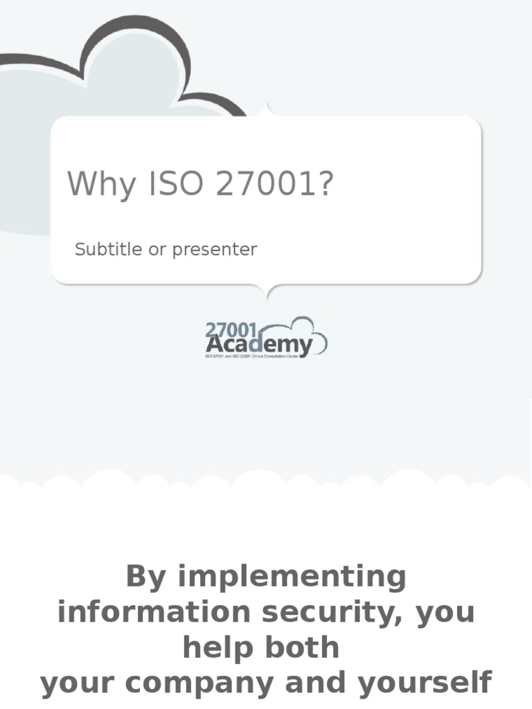 Why ISO 27001 Awareness Presentation en | PDF | International ...