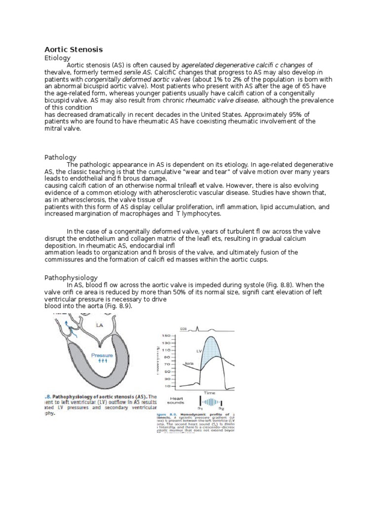 Aortic Stenosis | PDF | Heart Failure | Heart