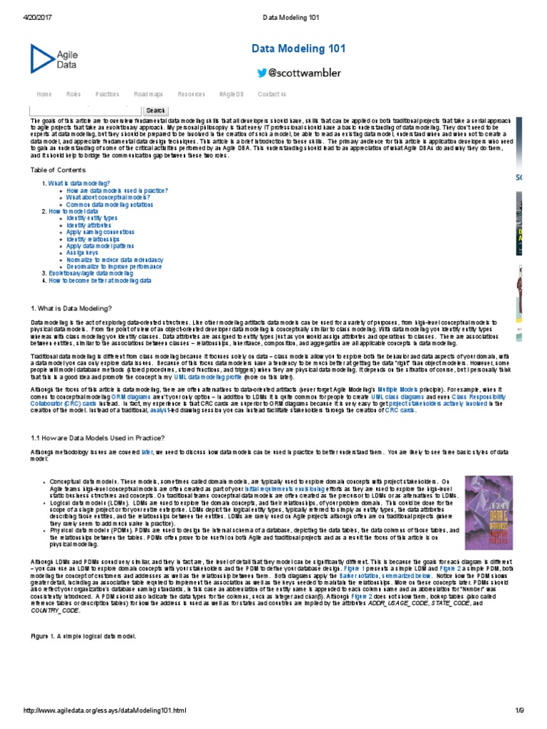 Data Modeling 101 | PDF | Conceptual Model | Data Model
