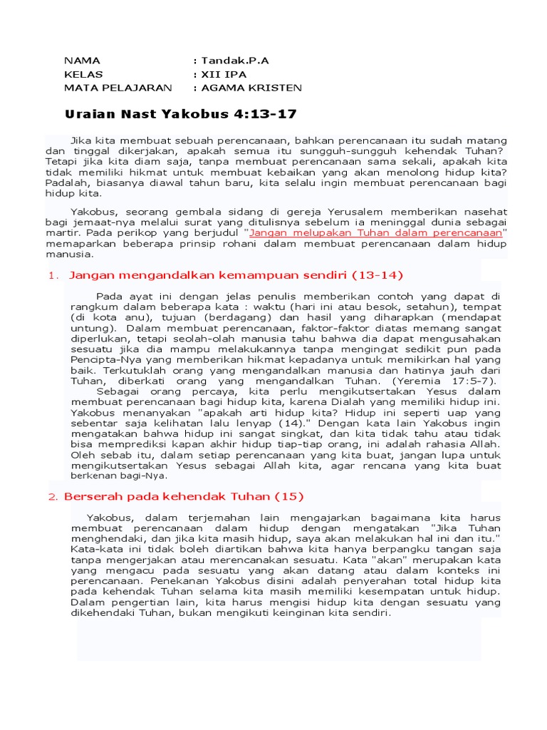 Yakobus 4 | PDF