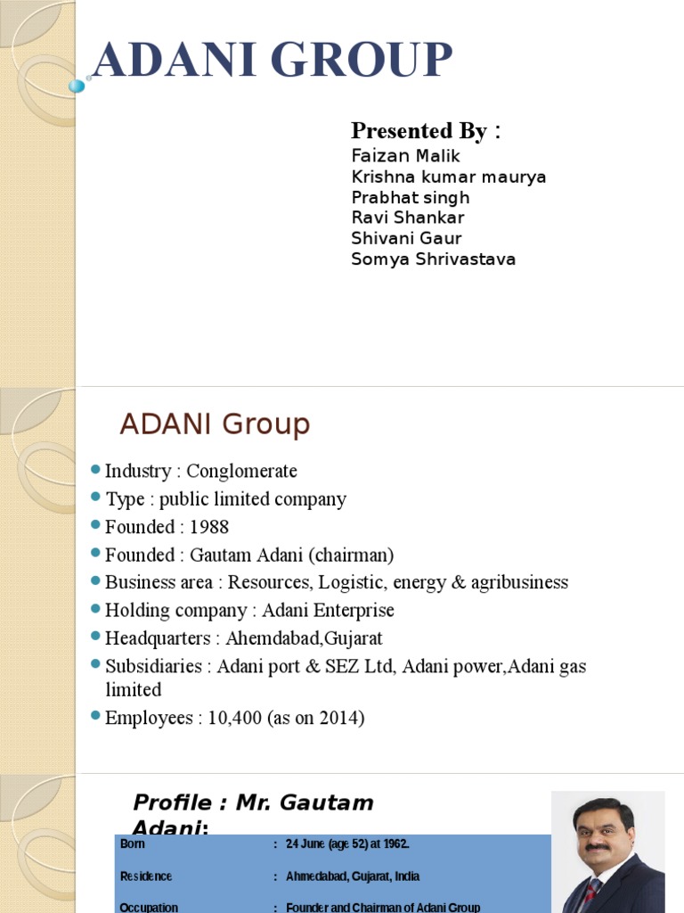 Adani Group | PDF | Business | Energy And Resource