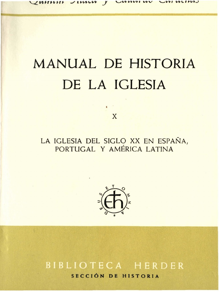 Jedin Hubert. Manual de Historia de La Iglesia PDF | PDF | Iglesia Católica | America latina